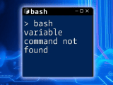 Bash Use Variable In Command A Quick Guide