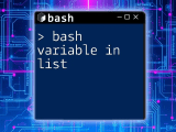 Bash Use Variable In Command A Quick Guide