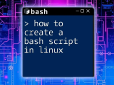 How To Create A Bash Script In Linux A Quick Guide
