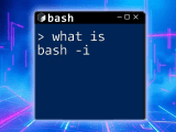 What Does Do In Bash A Simple Guide To Mastery