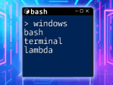 Mastering Windows Bash Script A Quick Guide