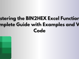 Mastering The Bin2hex Excel Function A Complete Guide With Examples And
