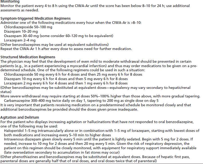 Management of Alcohol Intoxication and Withdrawal | Basicmedical Key