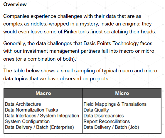 Case Study: Playing Data Detective to Solve a Data Mystery - Basis ...