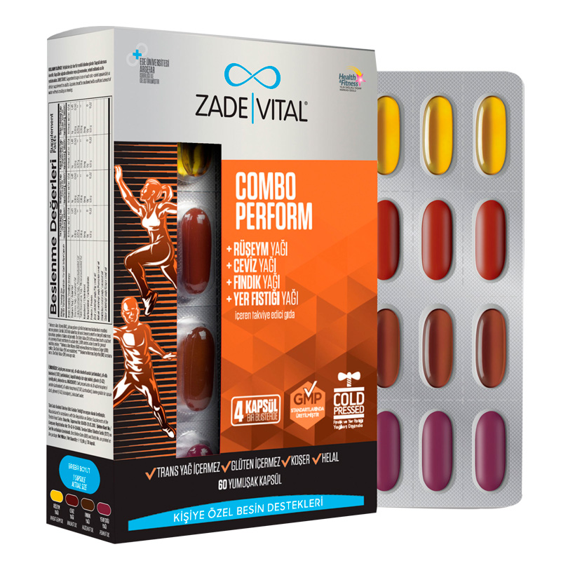 Zade Vital Combo Performance 60 Soft Capsules 1000mg
