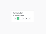 Bootstrap 4 Flat Pagination Round Example