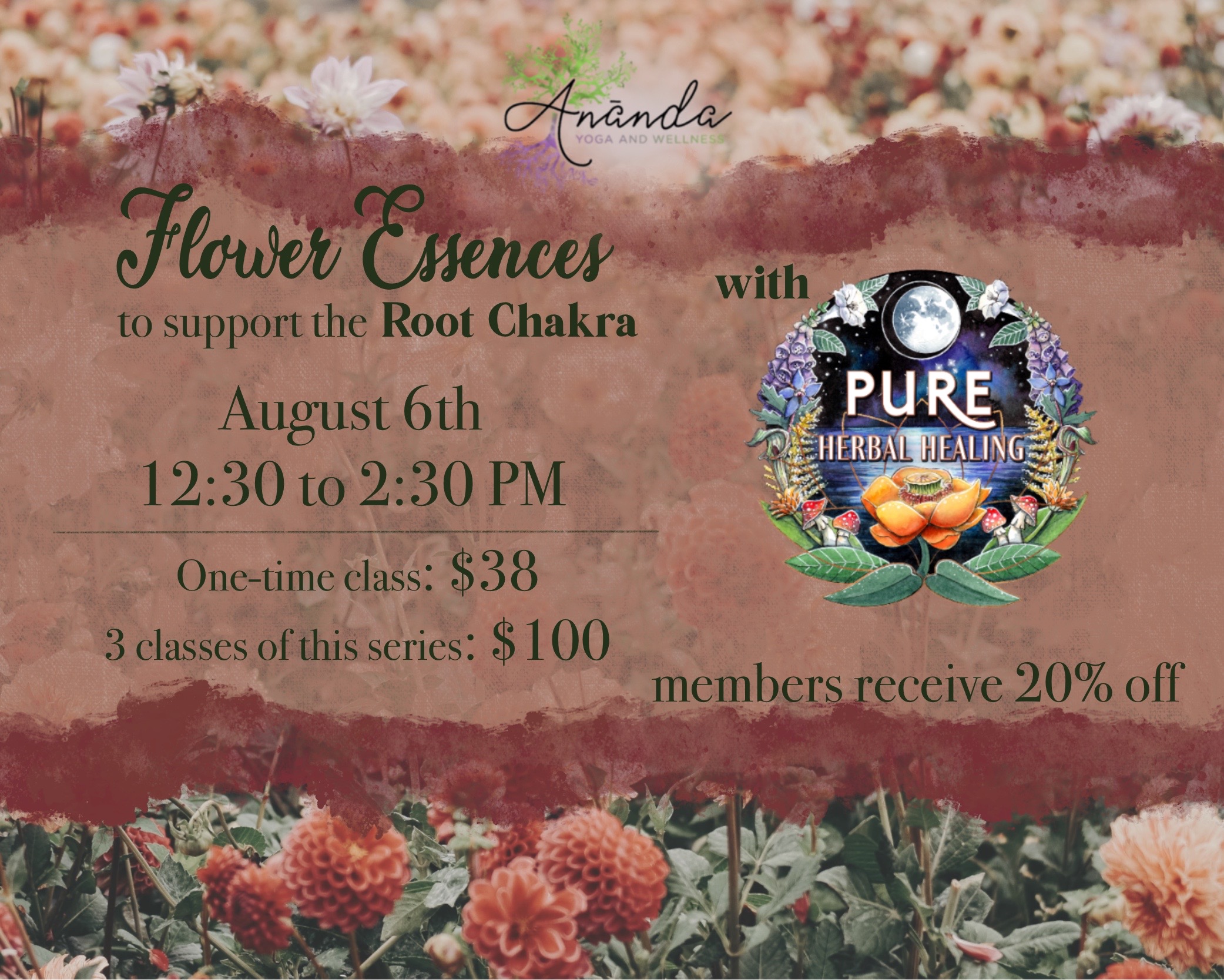 Flower Essences To Support The Root Chakra w/ Ananda Yoga - Bangor ...