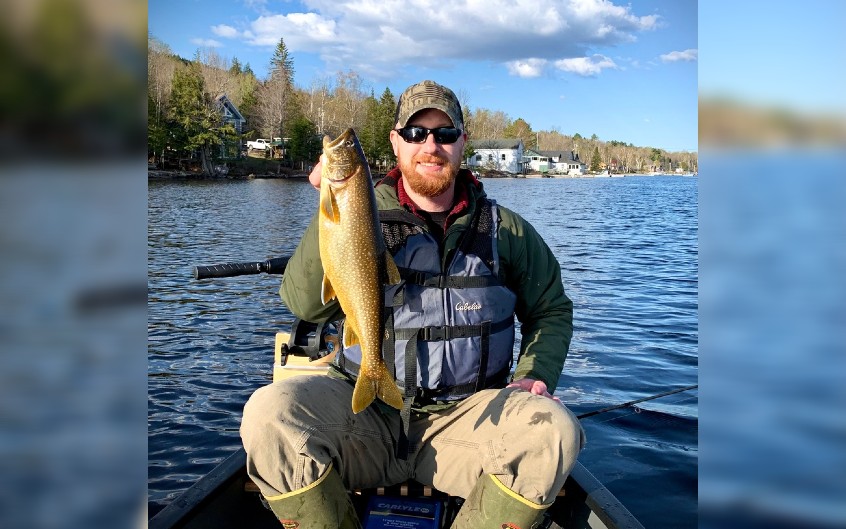 Spring trolling in a tiny canoe on the Moose River