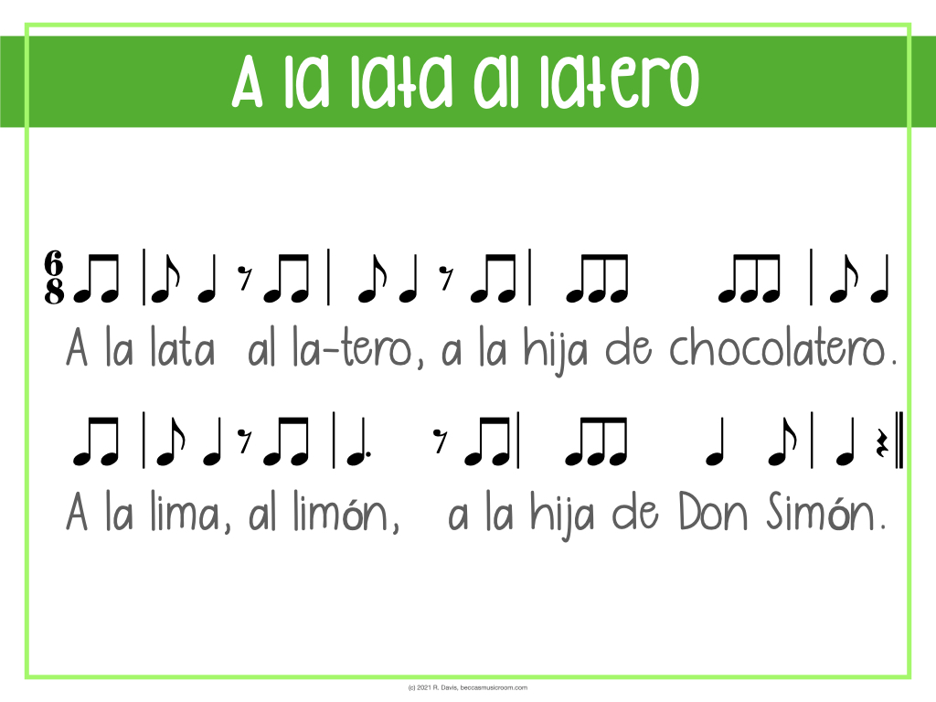 Favorite Folk Songs for Hispanic Heritage Month - Becca's Music Room