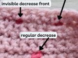 How To Do An Invisible Decrease Crochet Bee Stitch D