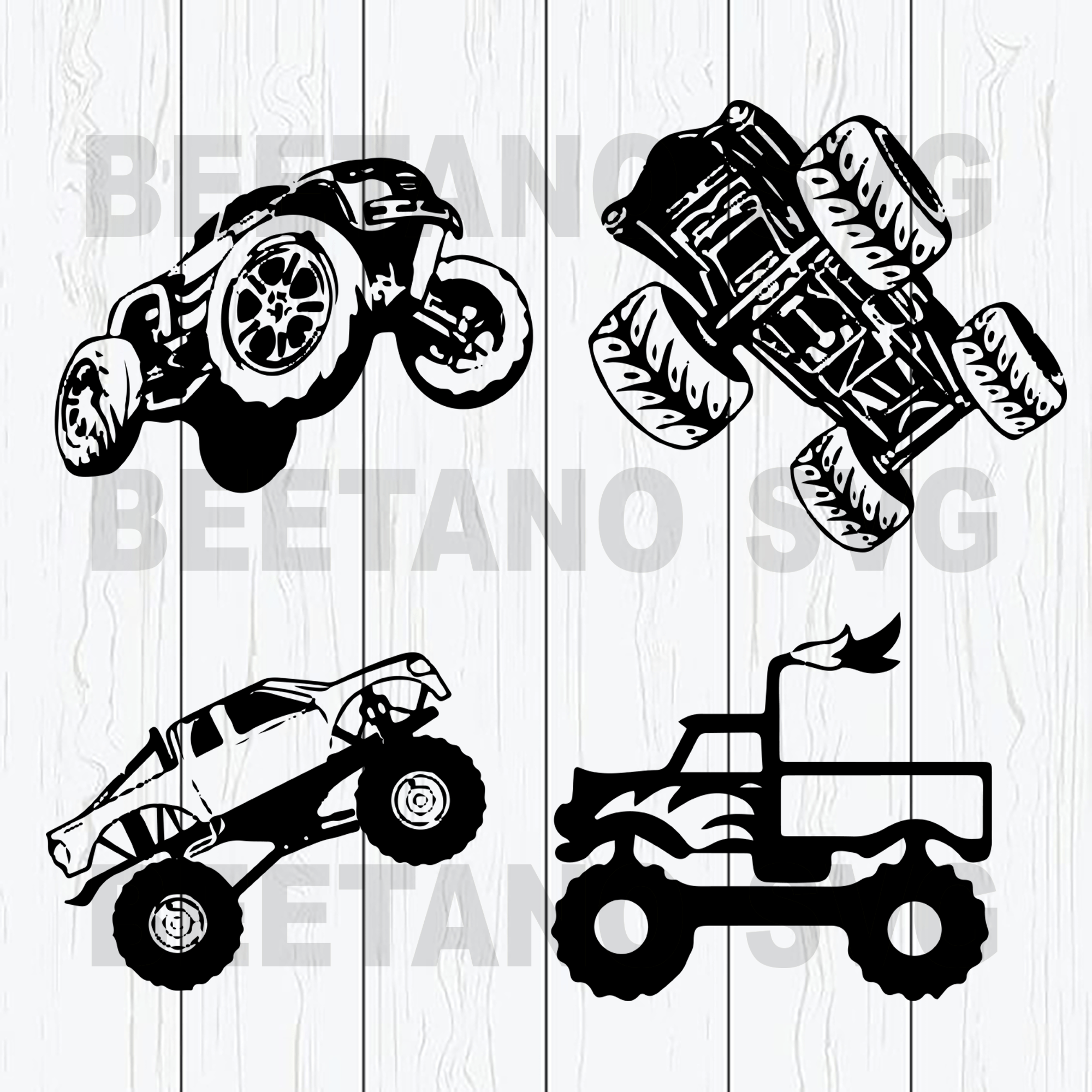 Jeep vector silhouette Cutting Files For Cricut, SVG, DXF, EPS, PNG
