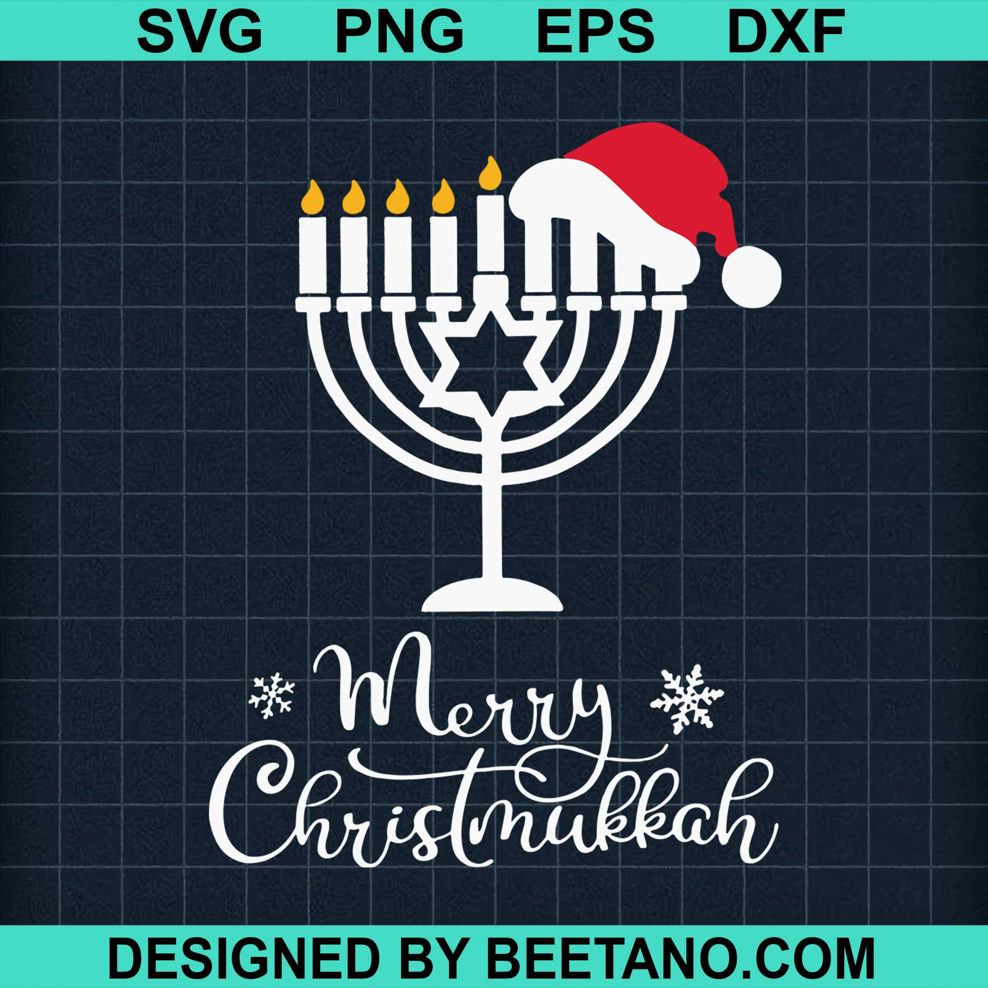 Merry Christmukkah SVG cut file for cricut silhouette machine make ...