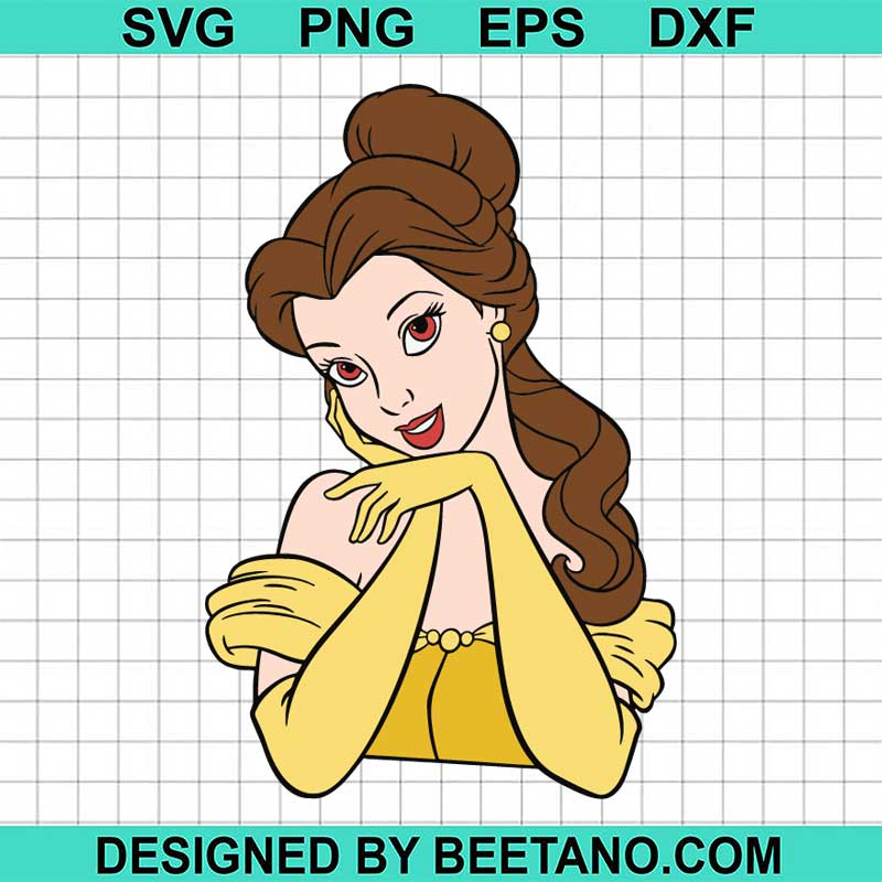 Belle disney princess SVG, Beauty and the beast SVG file, Belle Beauty ...