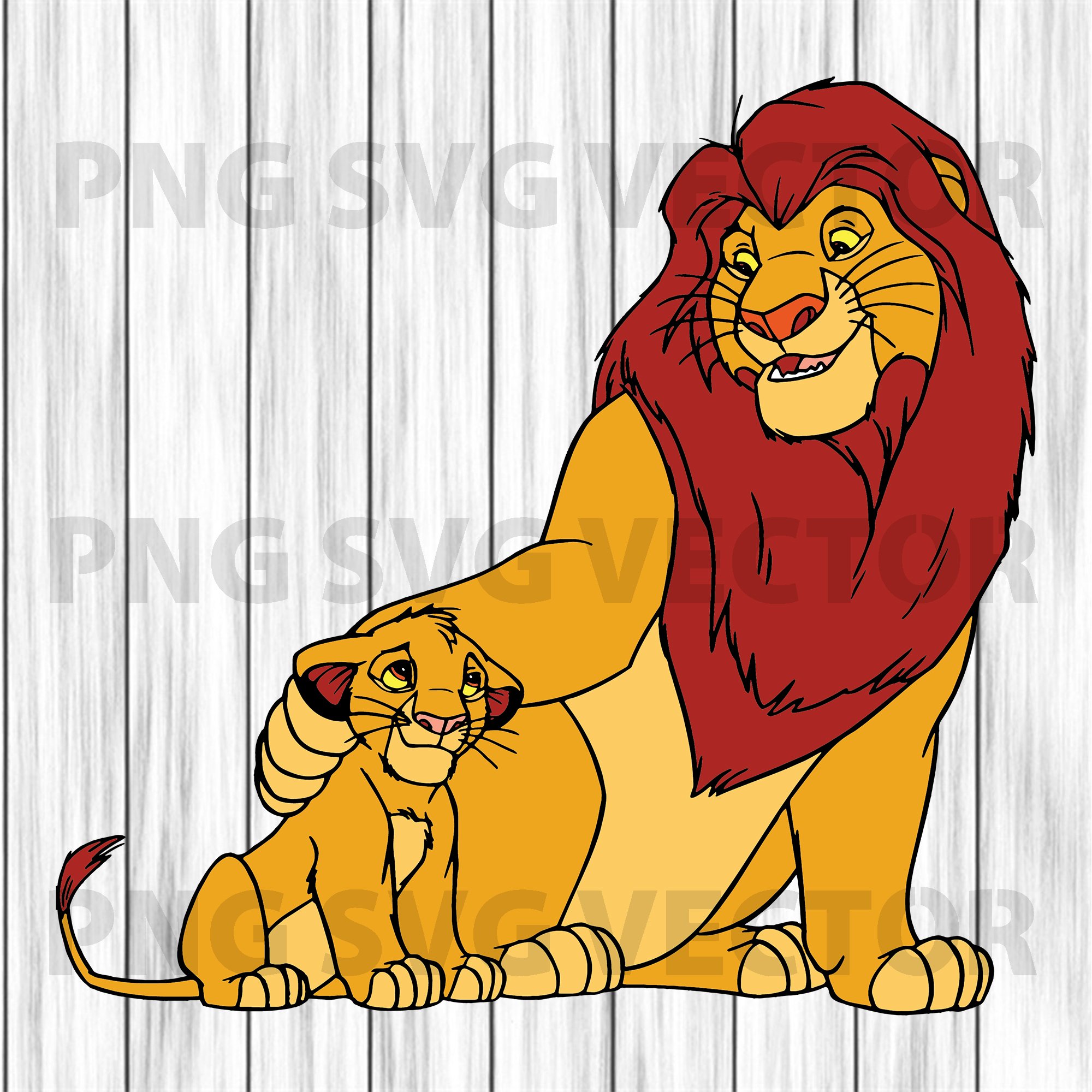 Paper, Party & Kids Scrapbooking Clipart Cutting file Mufasa The Lion ...