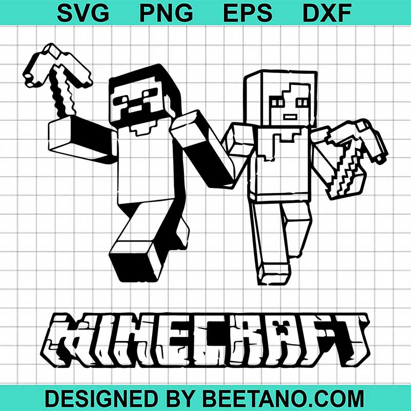 Minecraft SVG, Minecraft Mine Game SVG, Minecraft characters SVG