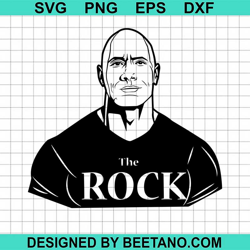 The Rock SVG, Dwayne Johnson SVG, Johnson Movies Star SVG