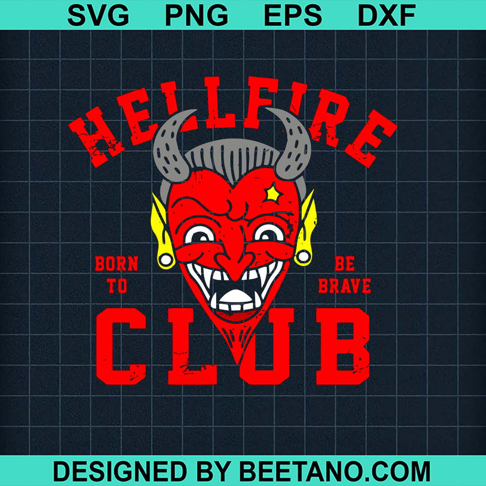 Hellfire Club Logo SVG, Stranger Things SVG, Hellfire Cow Skull SVG