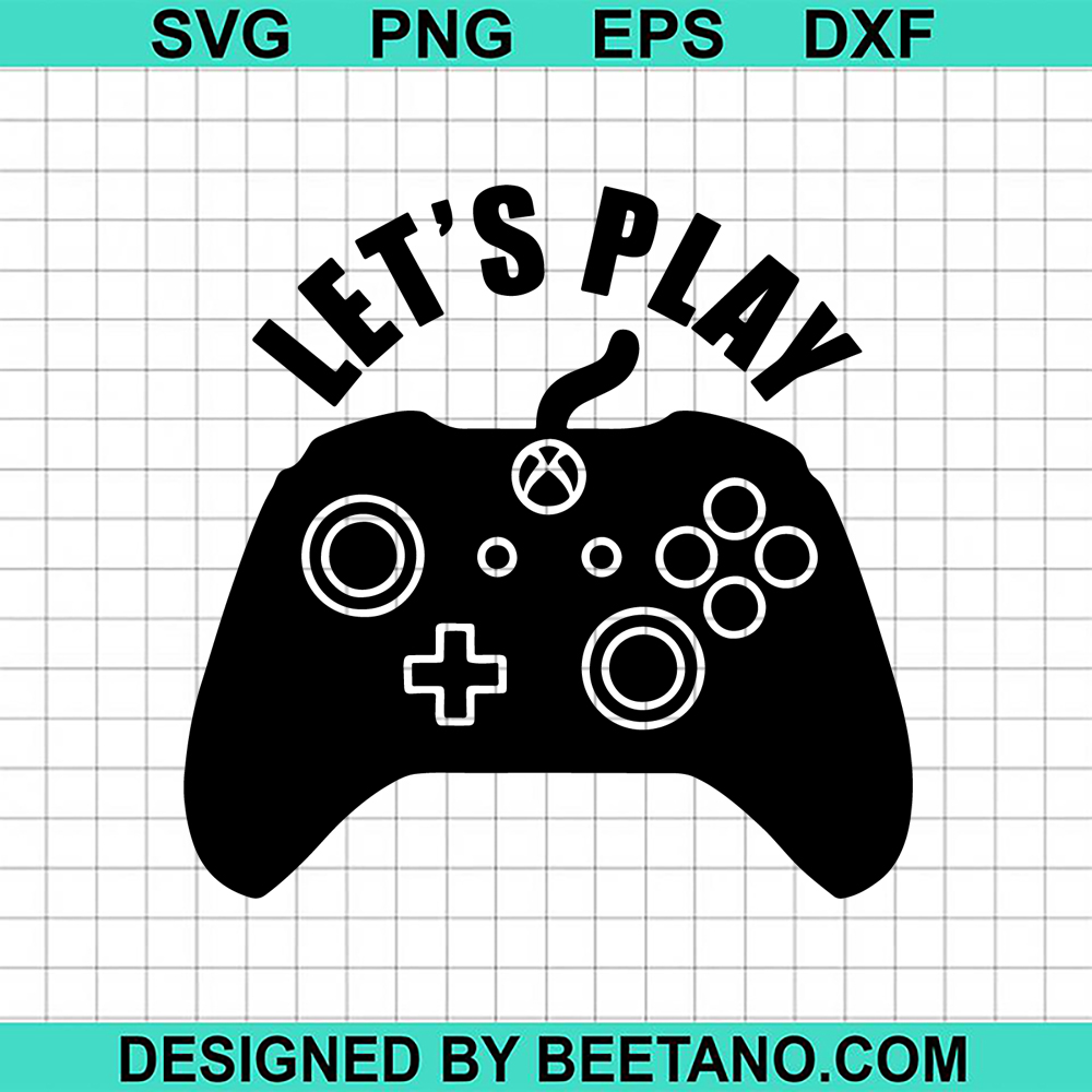 Let's Play Game SVG, Game SVG, Game Controller SVG