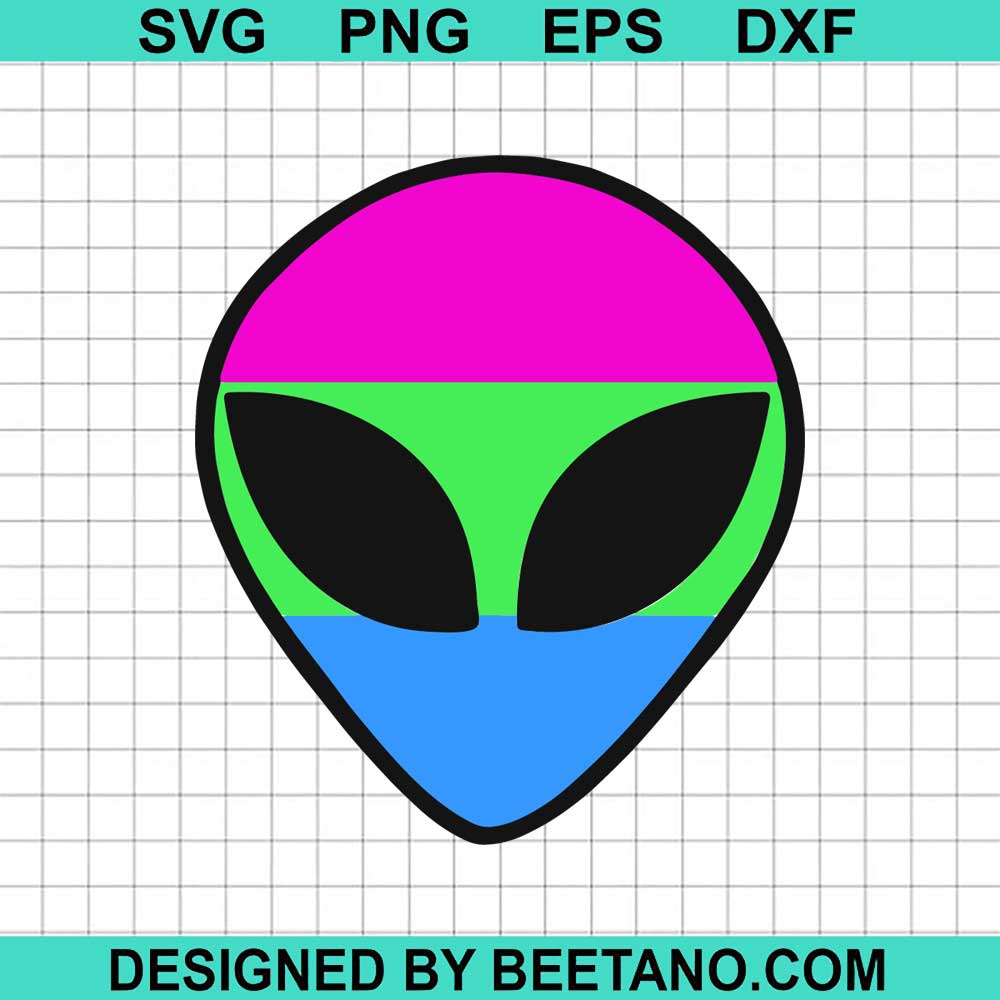 Alien SVG, Poly Alien SVG, Funny Alien Head SVG