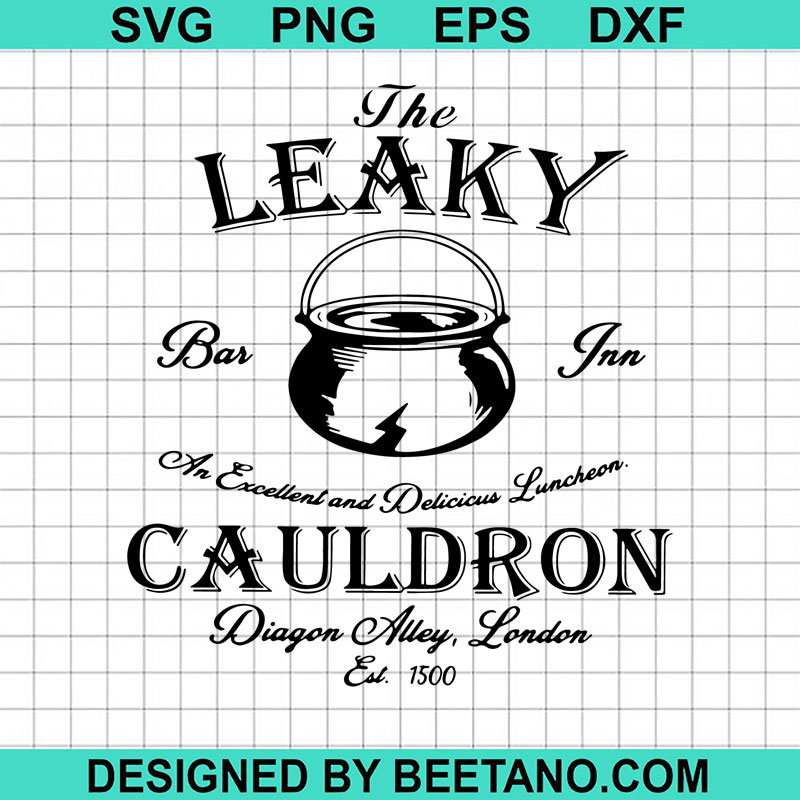 The Leaky Cauldron SVG, Harry Potter SVG, The Leaky Cauldron Logo SVG