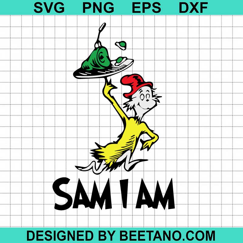 Sam i am SVG, Dr Seuss Green eggs and ham SVG, Cat in the Hat SVG, Dr ...