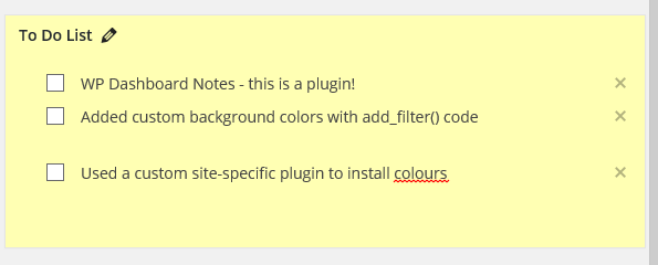 Dashboard Notepad - BeginCodingNow.com