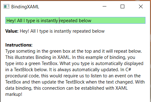 WPF Data Binding in XAML - BeginCodingNow.com