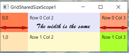 WPF Two Grid Columns the Same Size - BeginCodingNow.com