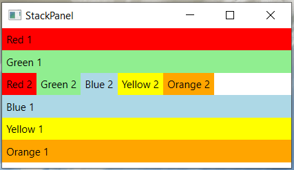 WPF StackPanel Layout - BeginCodingNow.com