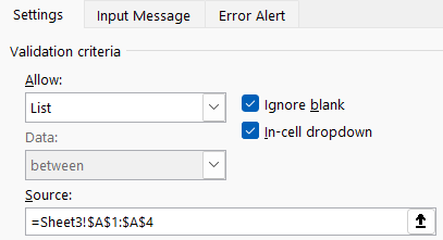 Excel Data Validation - BeginCodingNow.com