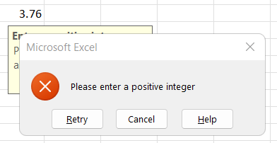 Excel Data Validation - BeginCodingNow.com