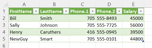 Power Query Transform Phone Number - BeginCodingNow.com