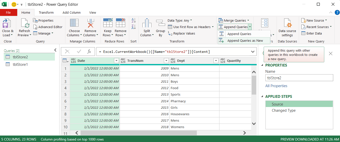 Create a Pivot Table from Multiple Sheets using Power Query - BeginCodingNow.com