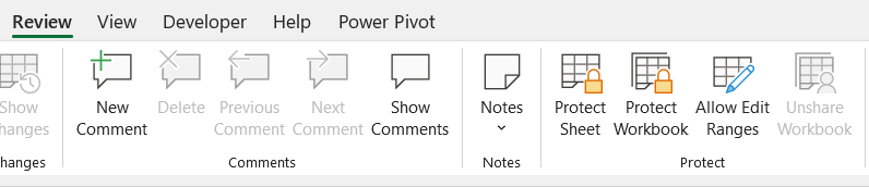Excel Protect Sheet