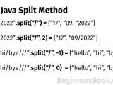 Java Using Split Method