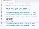 Python Program To Swap Two Numbers