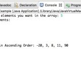 Java Program To Sort An Array In Ascending Order