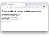 Jquery Scroll Method
