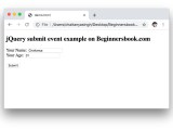 Jquery Submit Method