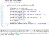 Java Program To Calculate Simple Interest