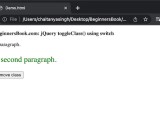 Jquery Toggleclass Method