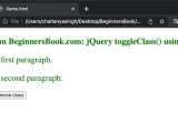 Jquery Toggleclass Method