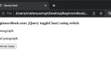 Jquery Toggleclass Method