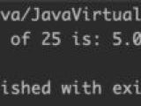 Java Math Sqrt Method