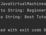 Java Object To String Conversion