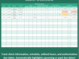 Client Overview Spreadsheet Behavior Analyst Resource Center