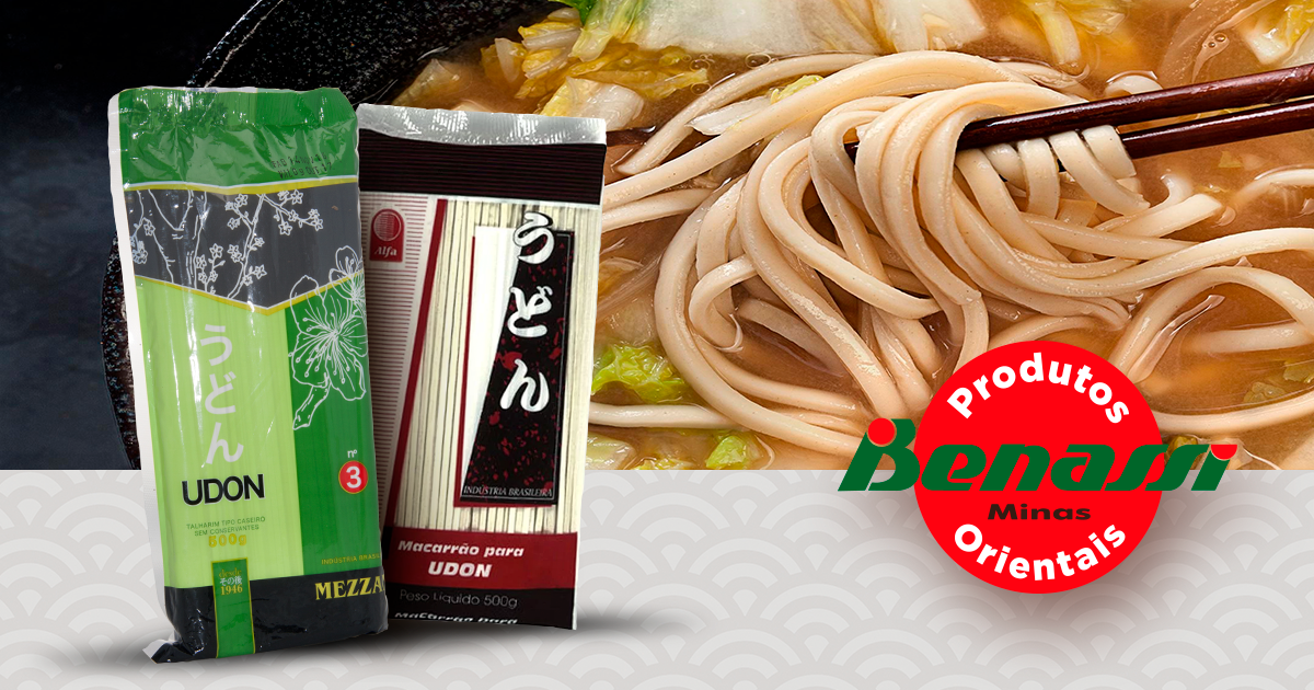 Macarrão Udon - Saudável, versátil e de baixo custo - Benassi Oriental