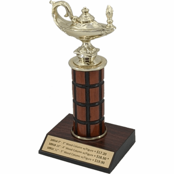 Wood Column Trophy - Benchmark | Awards Apparel Design