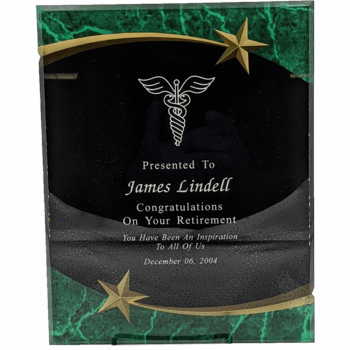 Marble Acrylic Shooting Star Plaque - Benchmark | Awards Apparel Design
