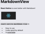 React Native Markdown View Npm